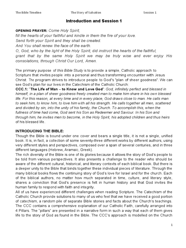 1 Handout Introduction | PDF | Bible | Biblical Inerrancy