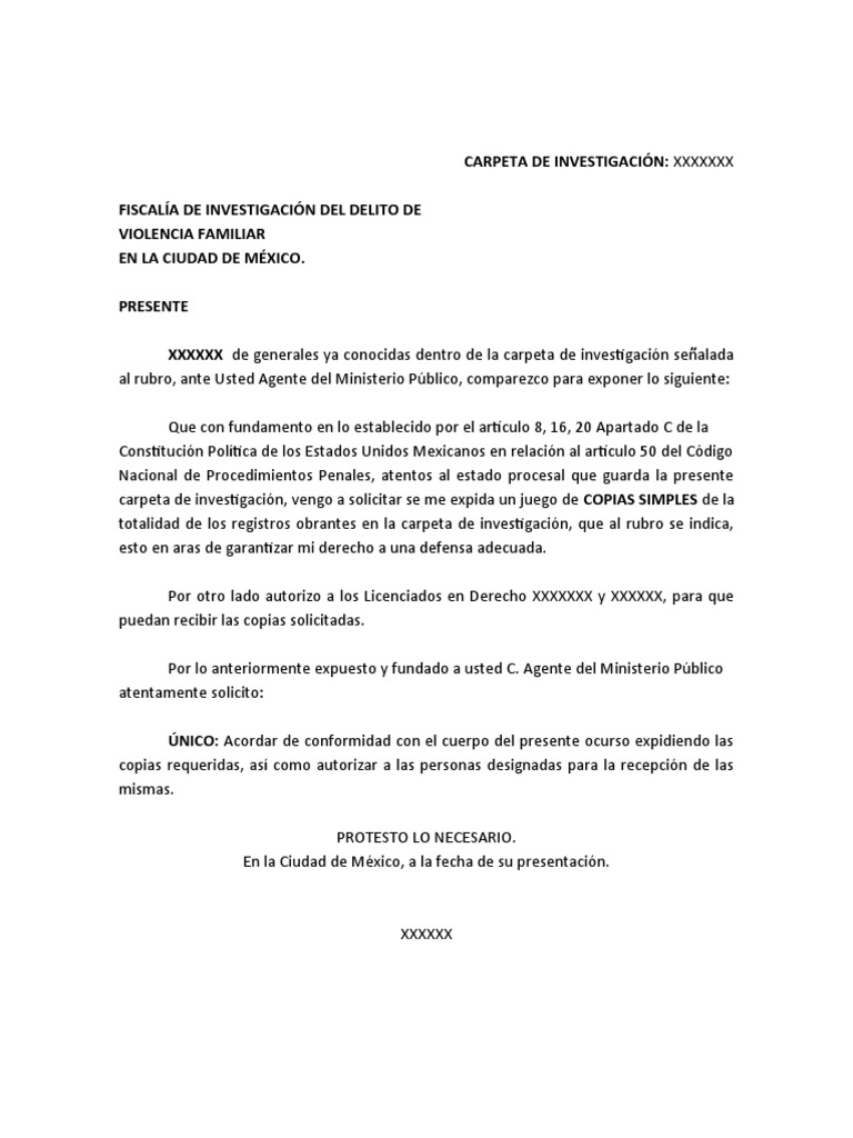 Solicitud Copias Simples | PDF