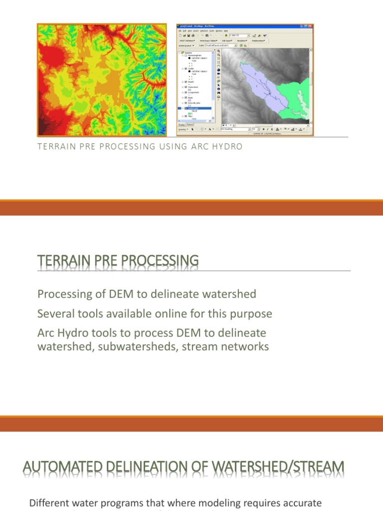 Arc Hydro | PDF | Drainage Basin | Arc Gis