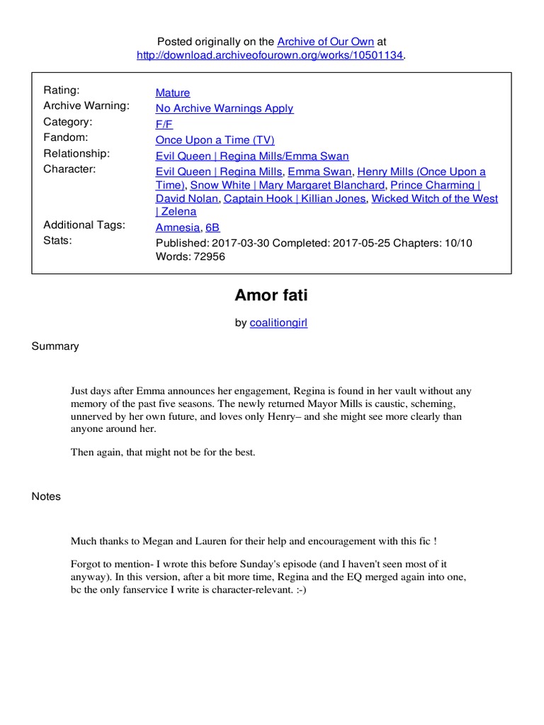 Amor Fati | PDF