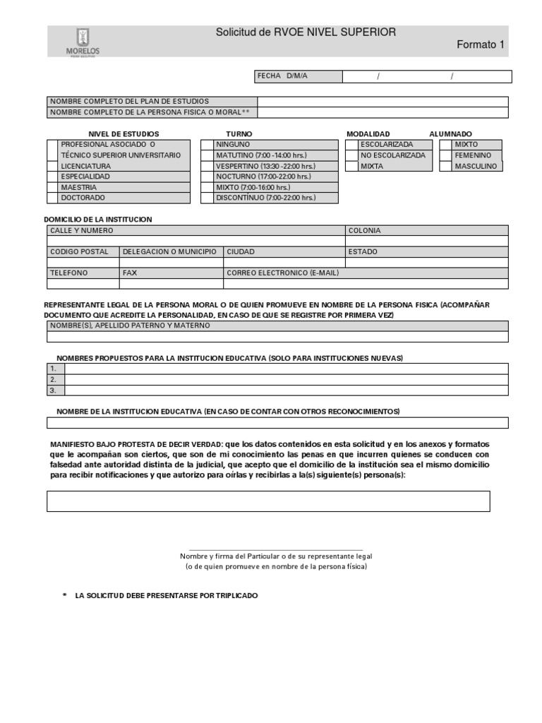 Anexos y Formatos Rvoe | PDF | Plan de estudios | Evaluación