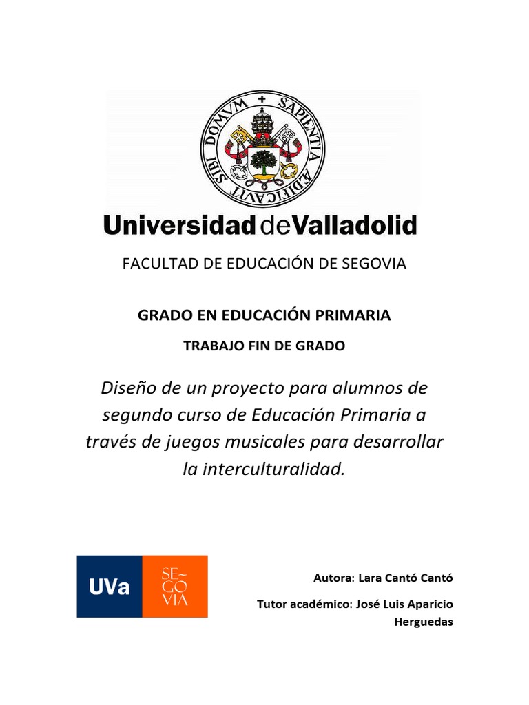 Tfg-B. 1513 | PDF | Aprendizaje | Plan de estudios