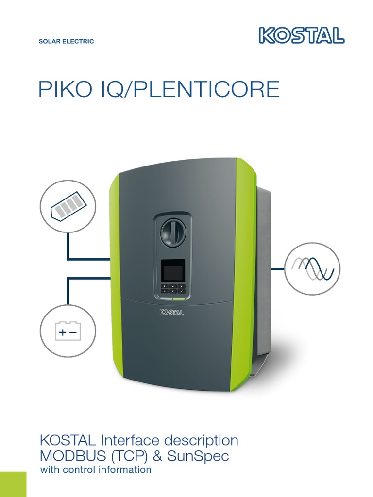 BA - KOSTAL Interface Description MODBUS TCP - SunSpec - Hybrid | PDF ...