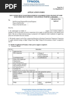 New Electricity Connection Application | PDF