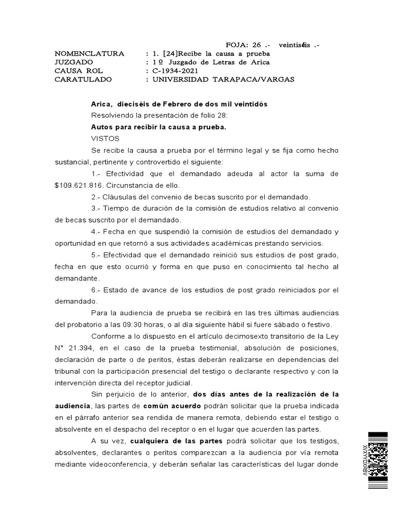 Auto Prueba - Ejemplo | PDF