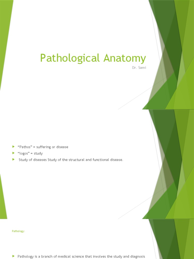 Pathological Anatomy Intro | PDF | Pathology | Histopathology