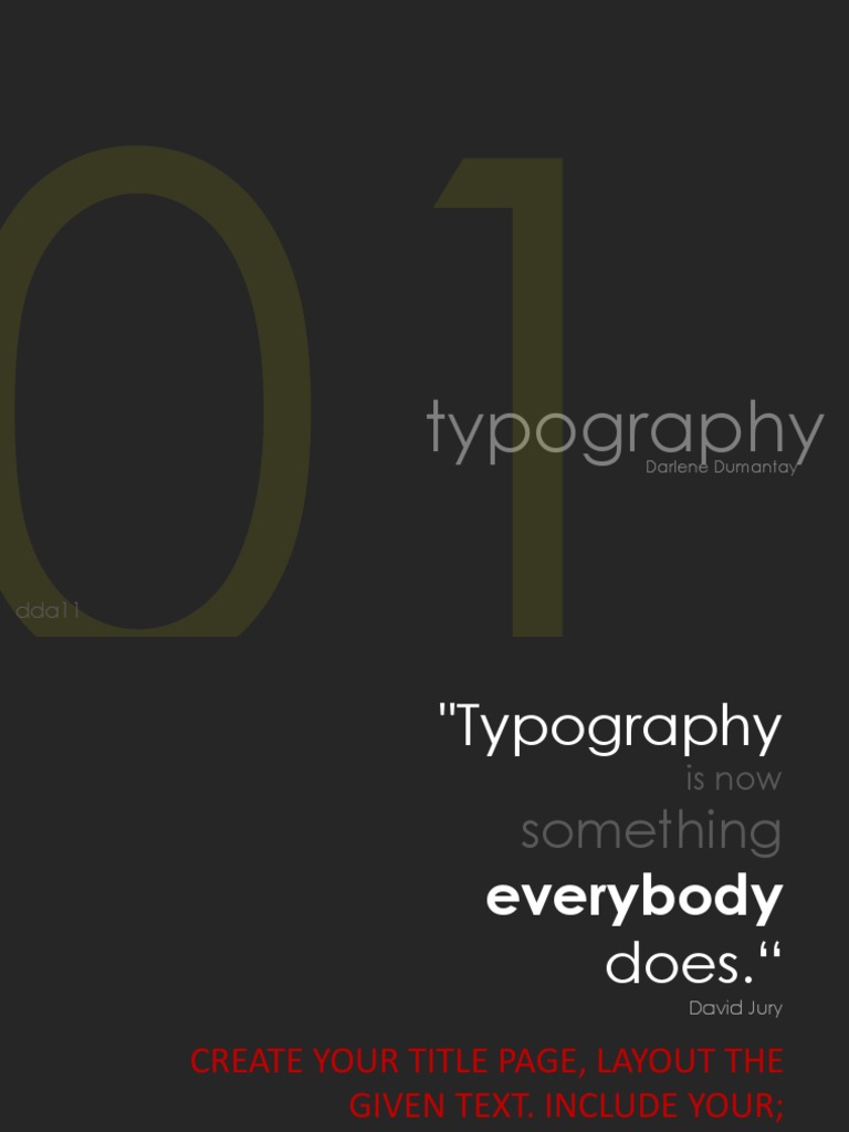 Typography 01 | PDF | Typography | Typefaces