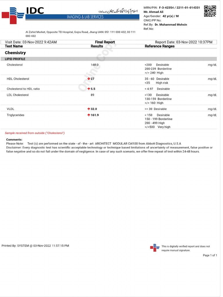 Patient Report PDF | PDF
