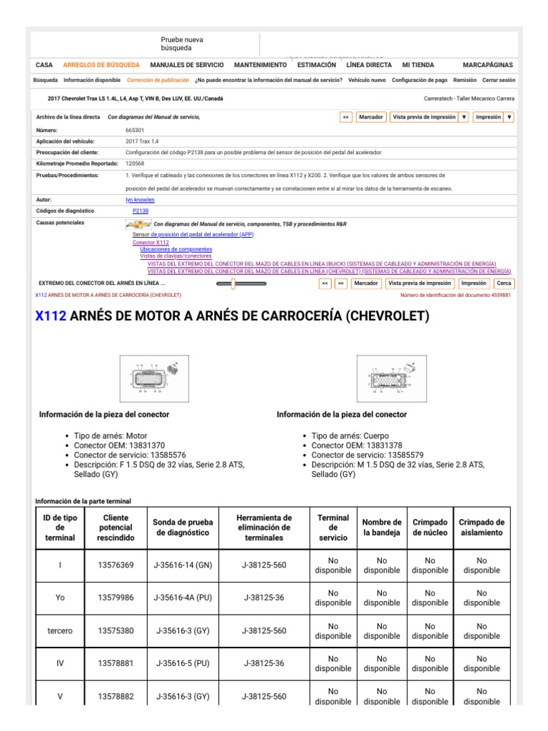 Arnés de Motor A Arnés de Carrocería (Chevrolet) : Pruebe Nueva Búsqueda | PDF | Vehículos ...