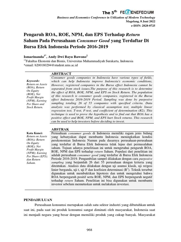 Roa Roe NPM | PDF | Pengelolaan Keuangan & Uang