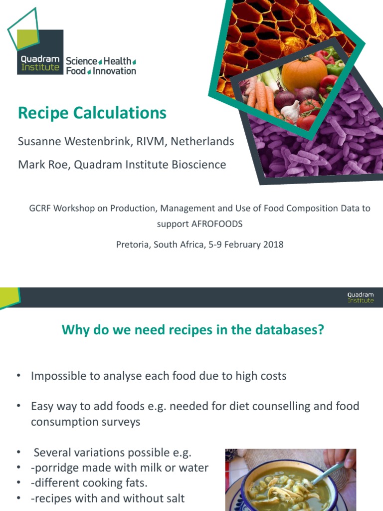 Recipe Calculations | PDF | Cooking | Foods