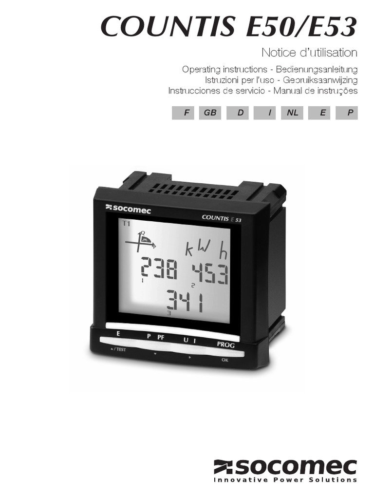 Manual Countis E50-E53 | PDF | Électricité | Transmission des données