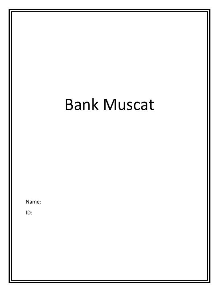 Bank Muscat | PDF | Banks | Finance & Money Management