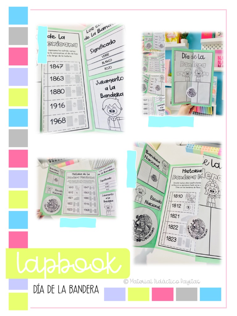 Lapbook Dia de La Bandera | PDF | Los símbolos