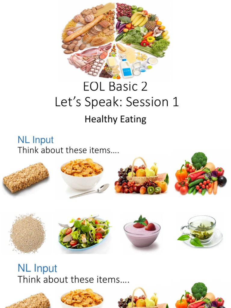 Let's Speak EOL - Basic 2 S1 | PDF | Waiting Staff | Nutrition