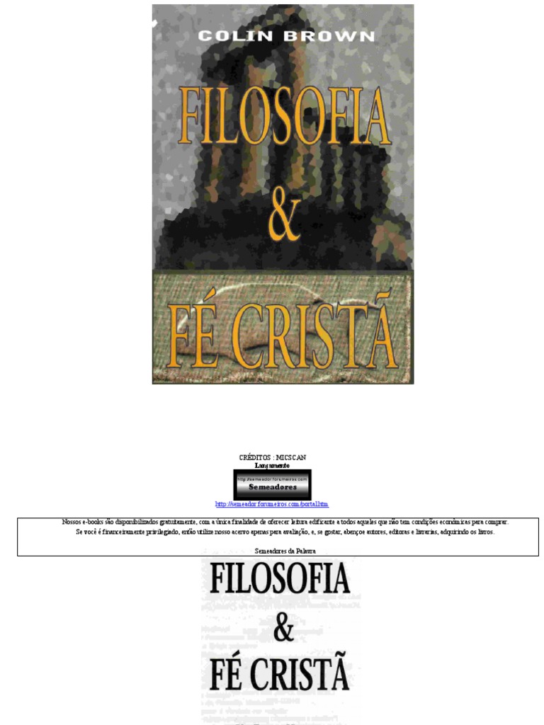 Colin Brown - Filosofia e Fé Cristã | PDF
