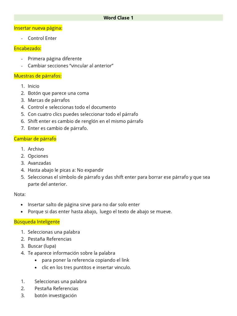 Guía completa sobre las funciones básicas de Microsoft Word | PDF | Hipervínculo | Informática