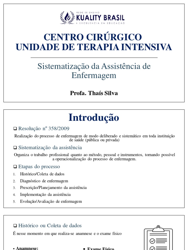 Aula 1 - SAE e SAEP | PDF | Enfermagem | Medicina Clínica
