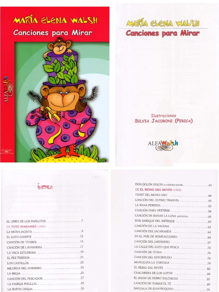 Canciones para Mirar Maria Elena Walsh | PDF
