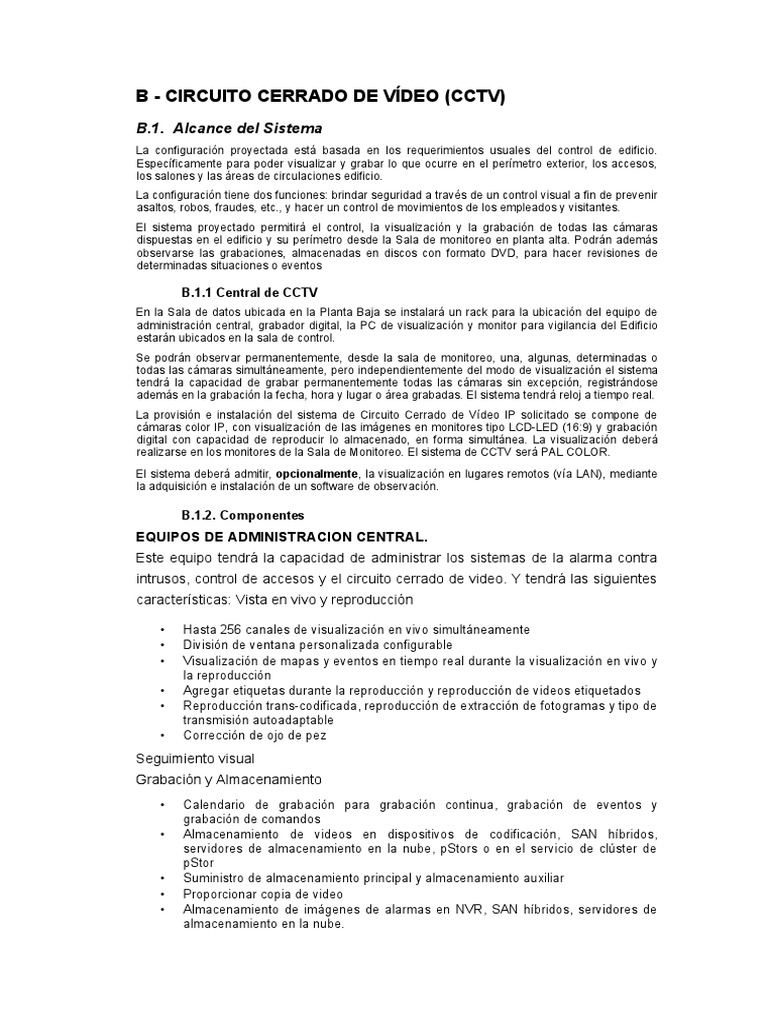 Sistema de circuito cerrado de video (CCTV) para seguridad y monitoreo ...