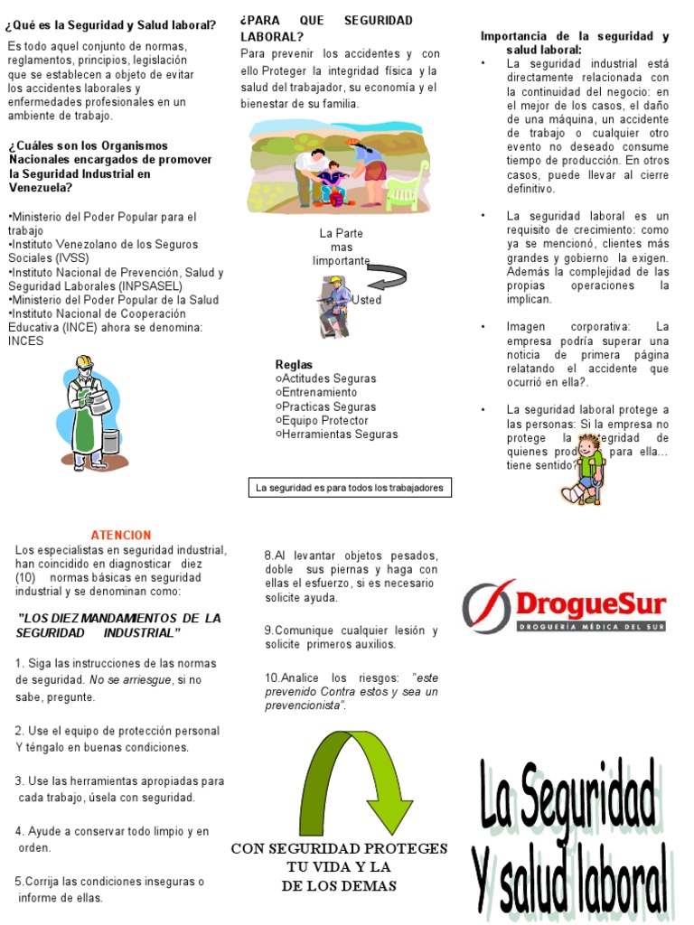 Triptico La Seguridad Industrial DMS | PDF | Seguridad y salud ...