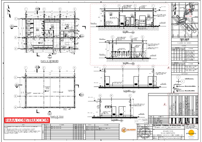 Un plano arquitectónico de un edificio con detalles de construcción y acabados | PDF