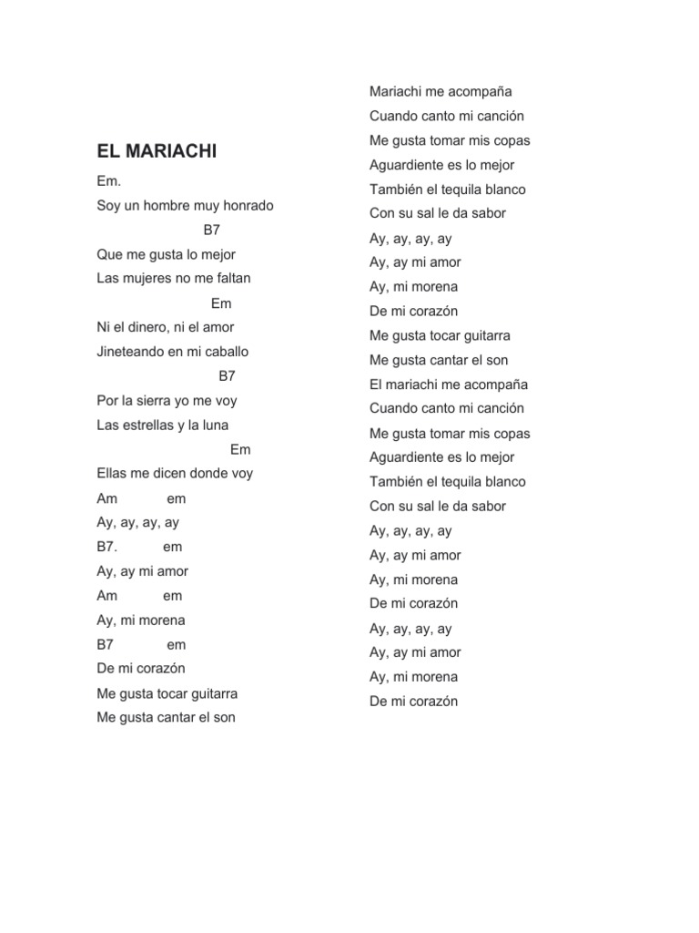 Canciones de Mariachi y Amor Sentimental | PDF
