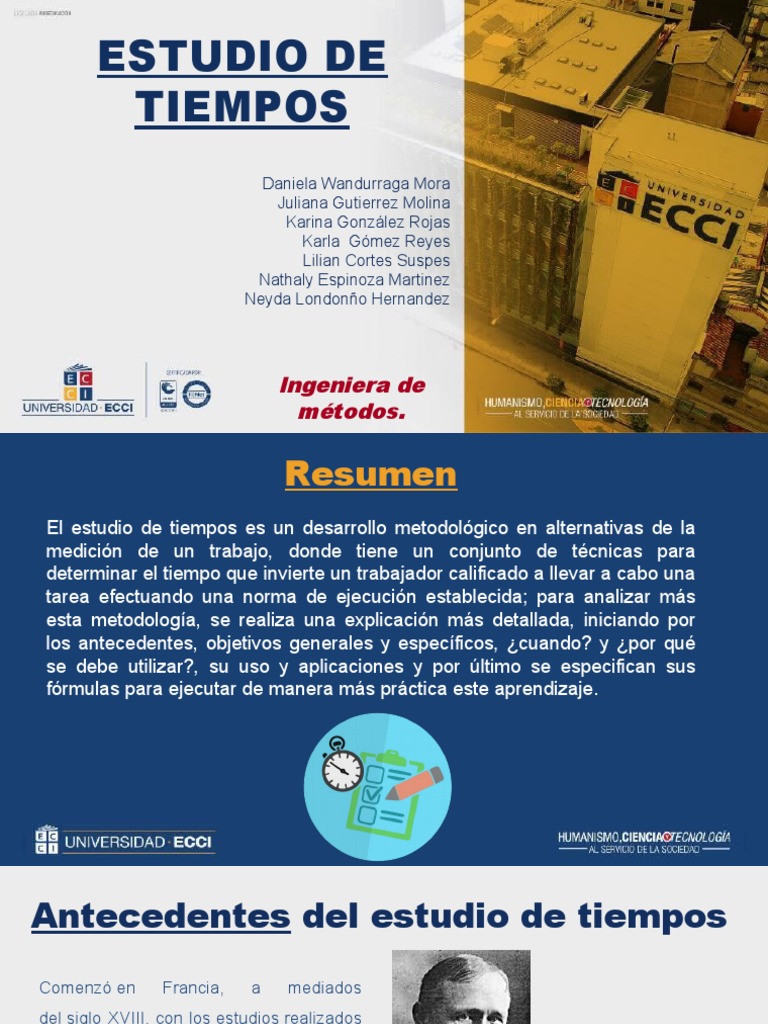 Estudio de Tiempos | PDF | Medición | Hora