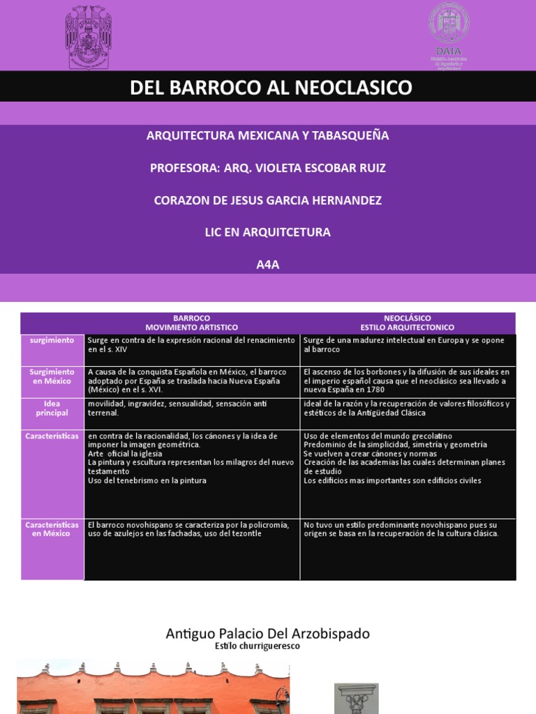 Del Barroco Al Neoclasico | PDF | Nueva españa | México