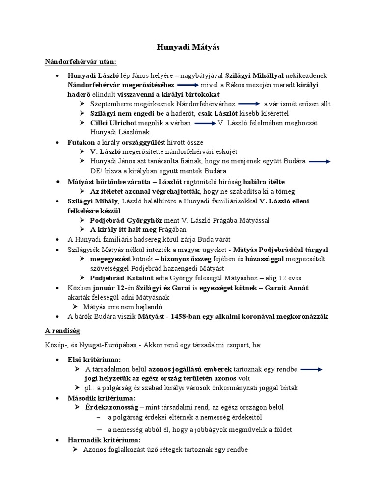 Hunyadi Mátyás | PDF
