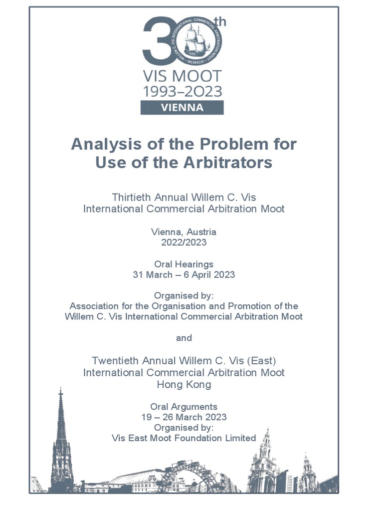 30th Vis Moot Analysis For Arbitrators | PDF | Arbitration | Justice