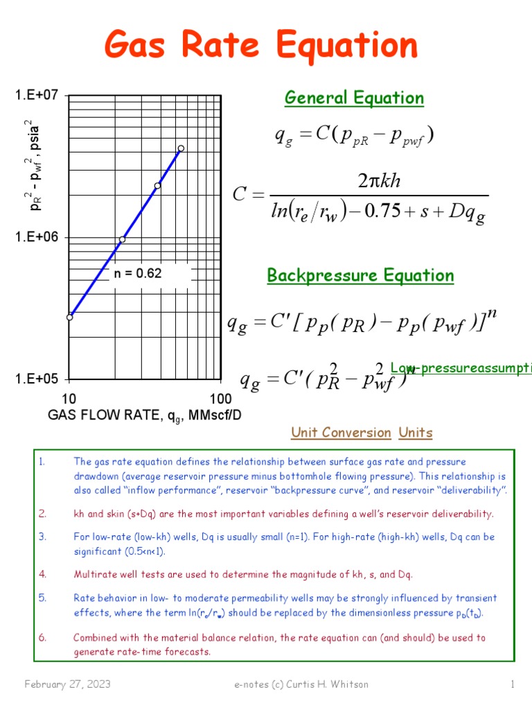 Gas Rate | PDF | Gases | Pressure
