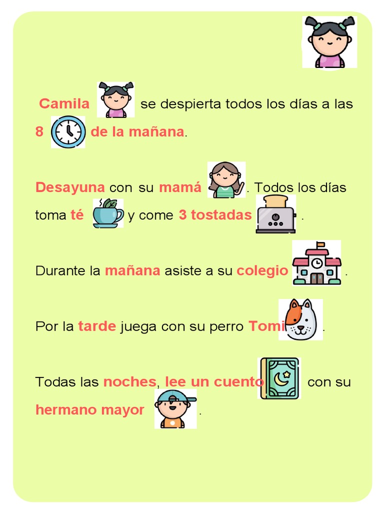 Rutinas Diarias para Niños | PDF | Comida y bebida | Cocina