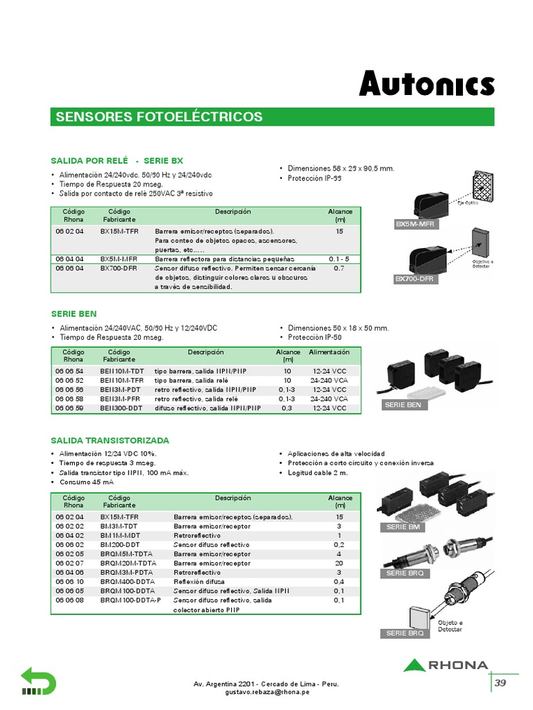 Autonics - Sensores Fotoelectricos + Inductivo - CAT GRAL-2020-2s-10 ...