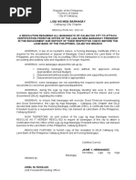 Registry of Barangay Inhabitants | PDF