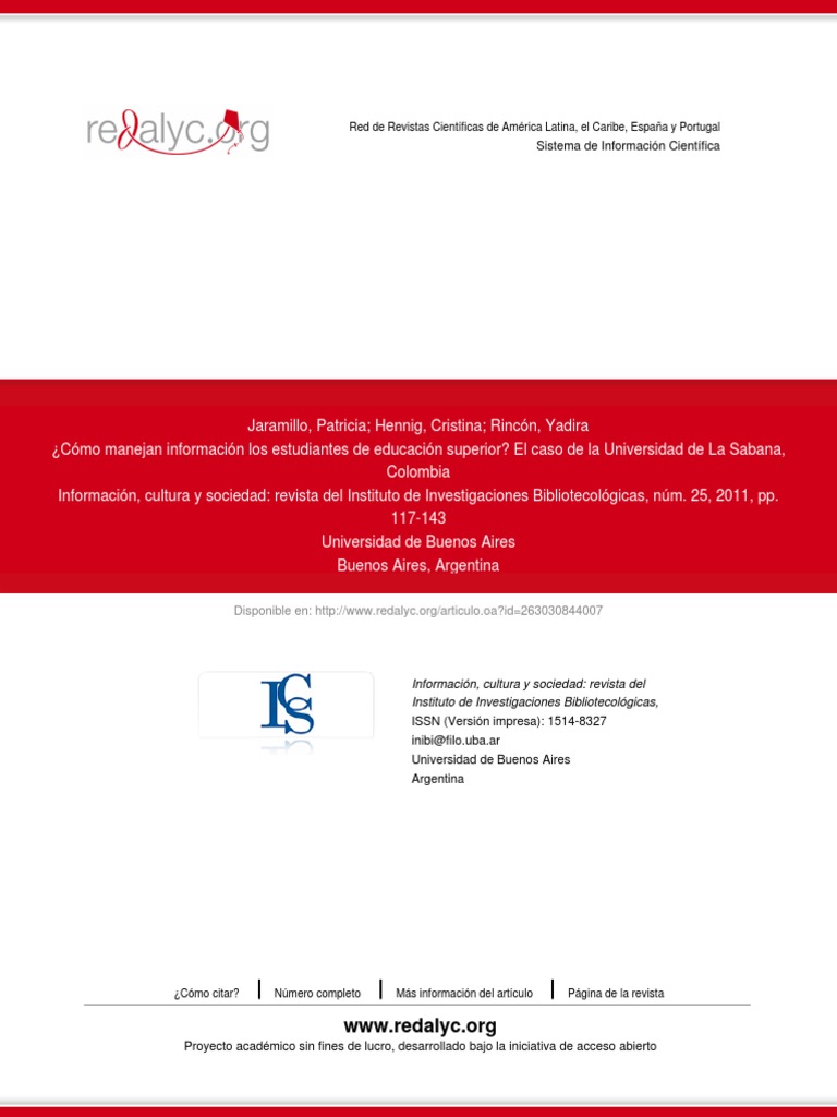 Sistema de Información Científica: Red de Revistas Científicas de ...