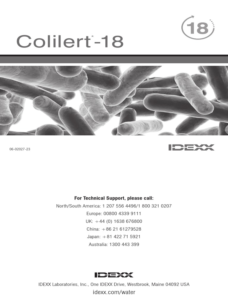 Colilert - 18 E-Coli Detection Manual | PDF | Microbiology | Bacteria