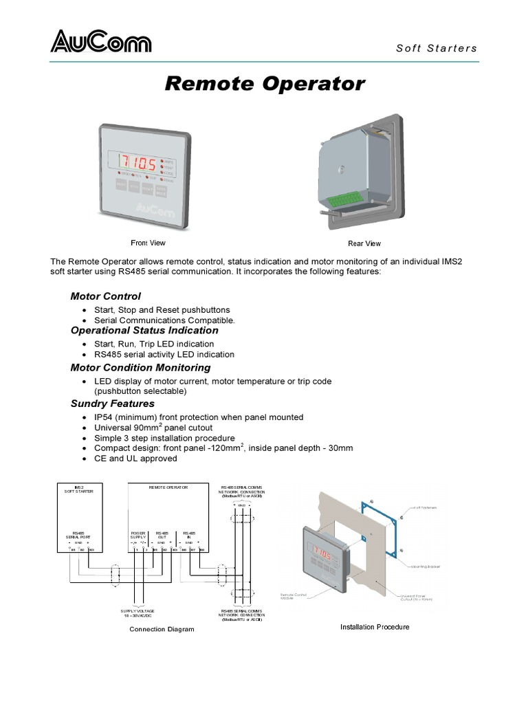 Remote Operator Software Features | PDF | Technology & Engineering