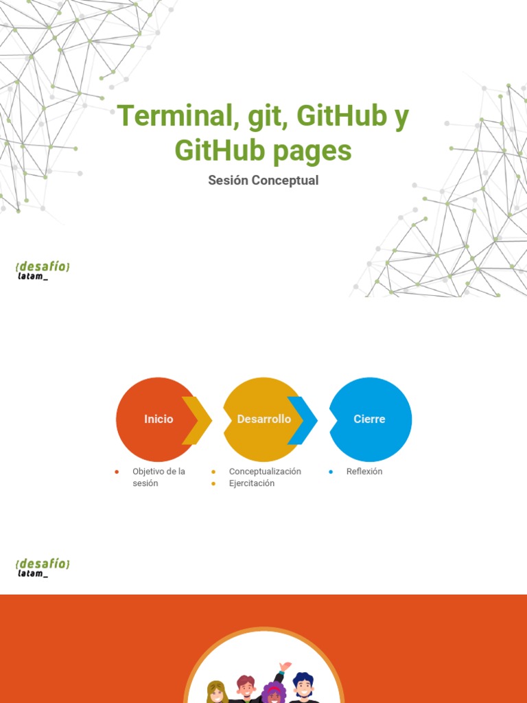 Presentación Conceptual - Terminal, Git, GitHub y GitHub Pages | PDF ...