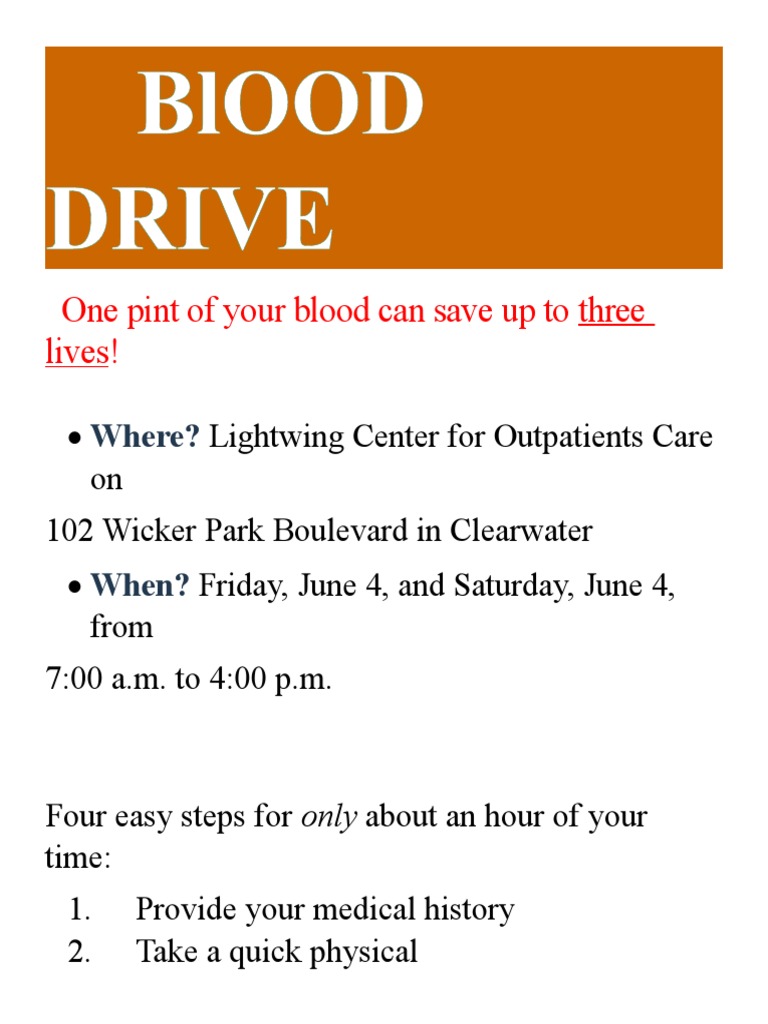 SC WD 1 BloodDriveFlyer | PDF