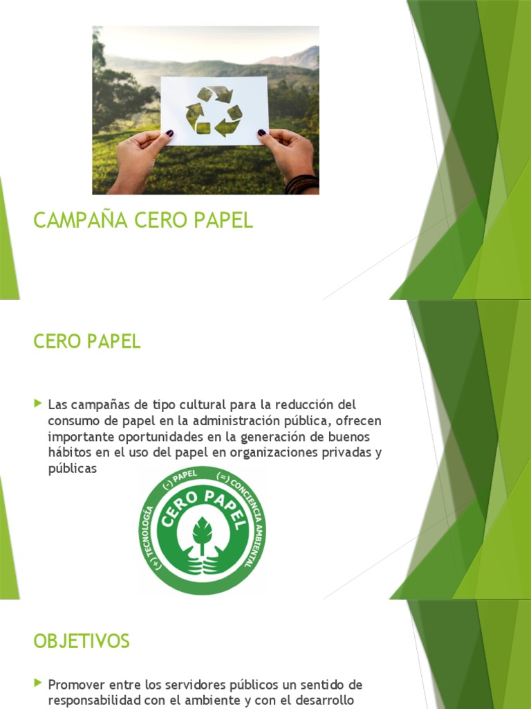 Campaña Cero Papel | PDF | Papel | Consumo (economía)