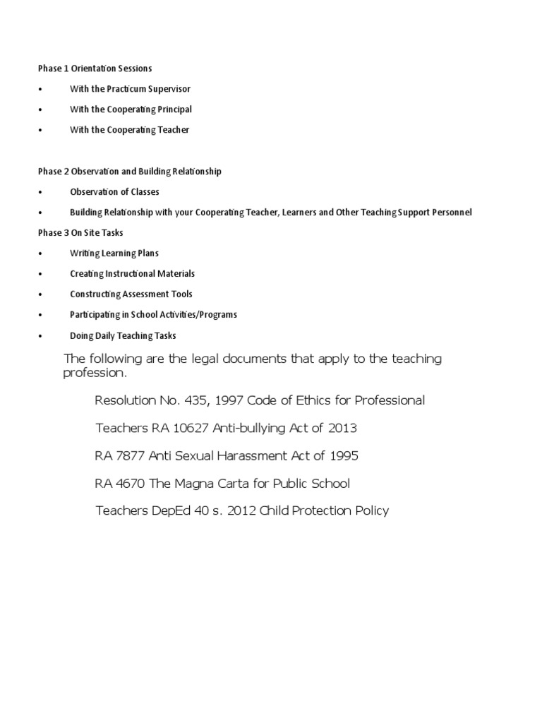 Phase 1 Orientation Sessions | PDF | Teachers | Bullying