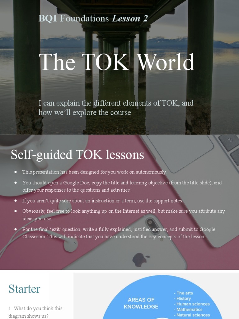 1.2 The TOK World Self-Guided Lesson Presentation | PDF | Knowledge ...