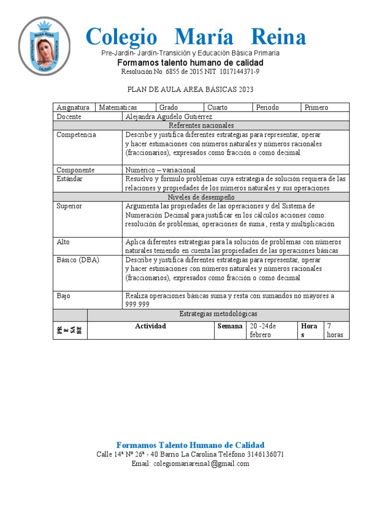 Propiedades de La Suma y de La Multiplicacion | Descargar gratis PDF ...