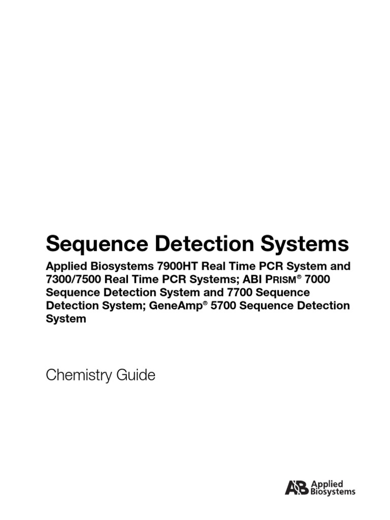 Sequence Detection Systems: Chemistry Guide | PDF | Reverse ...
