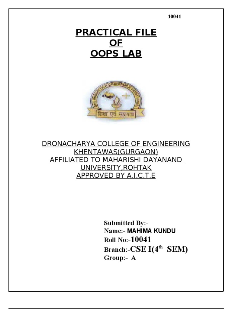 Practical File OF Oops Lab | PDF | Parameter (Computer Programming) | Function (Mathematics)