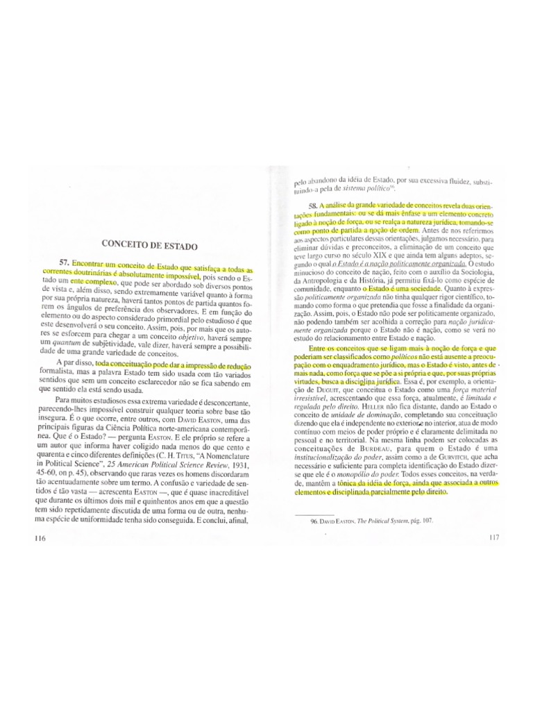 Conceito de Estado - Dalmo Dallari. | PDF
