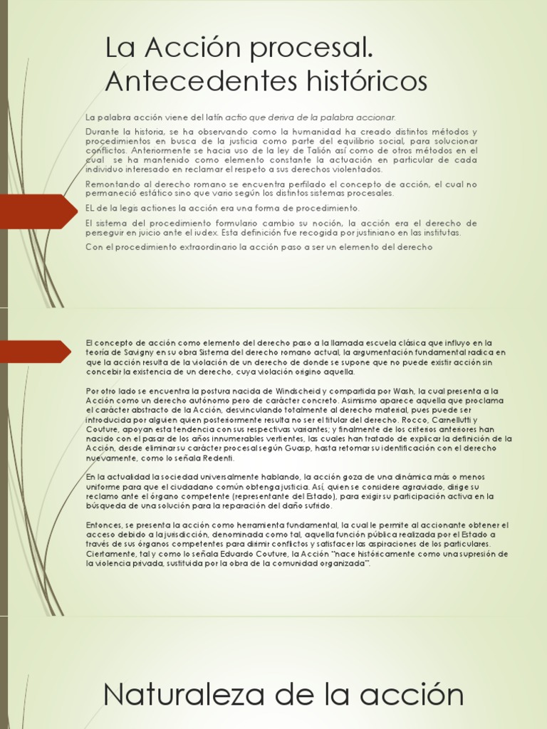 La Acción Procesal. | Descargar gratis PDF | Jurisdicción | Ley procesal