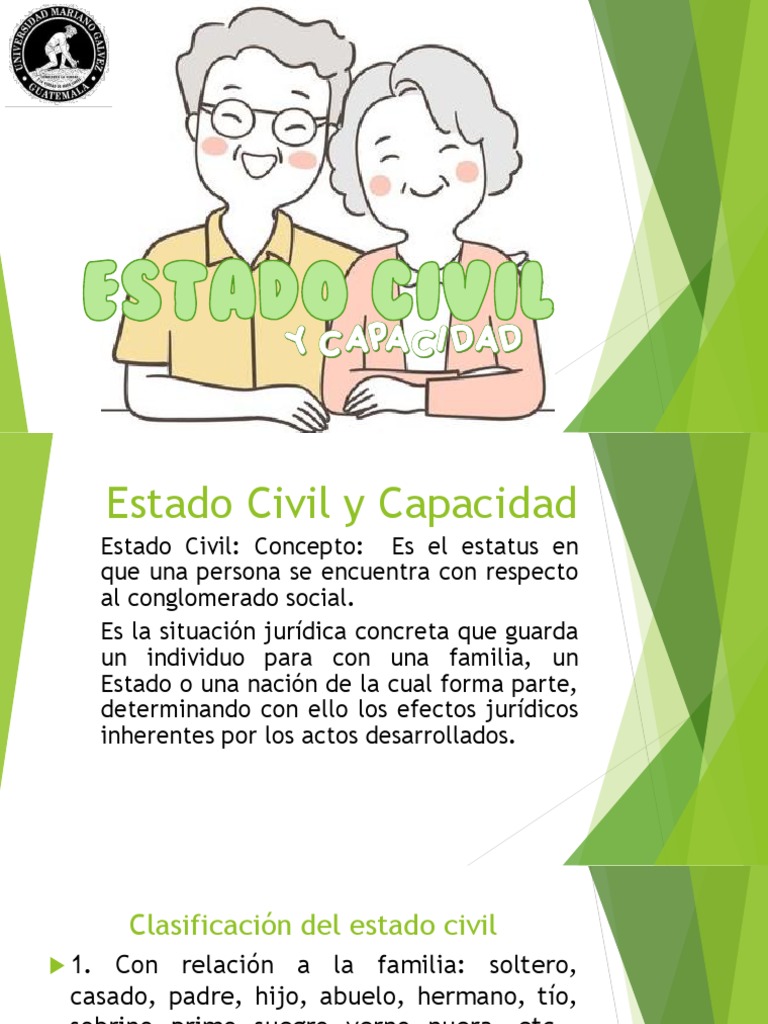 Estado Civil y Capacidad | PDF | Estado (política) | Estado civil