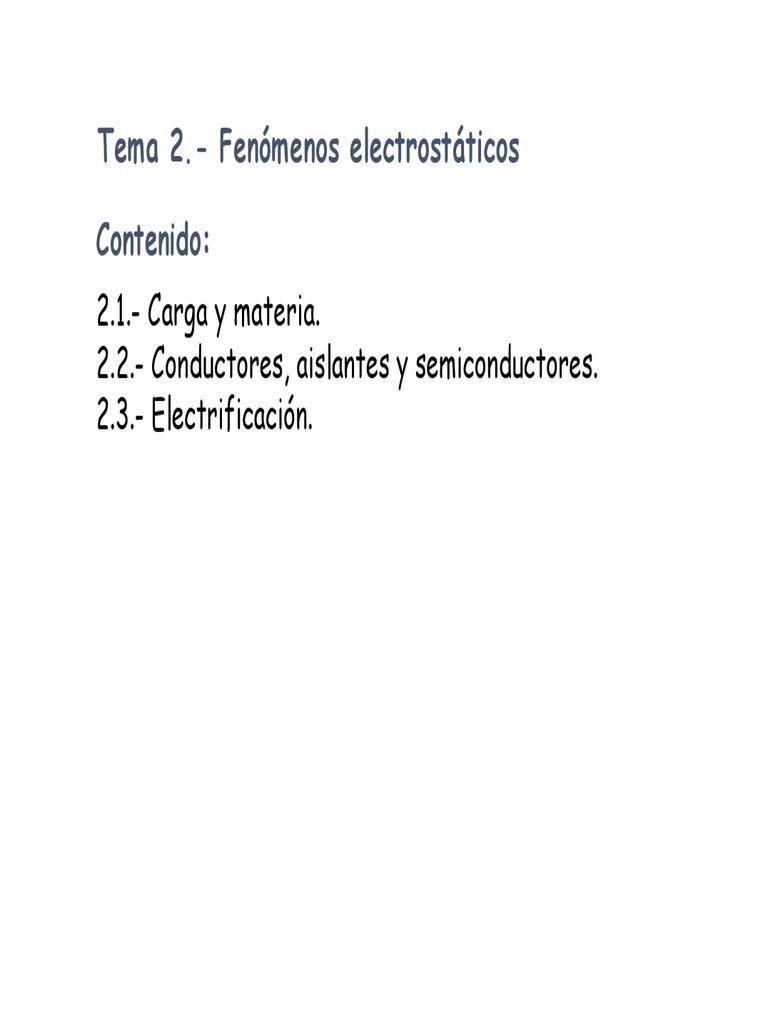 Tema 2-Fenomenos Electrostaticos | Descargar gratis PDF ...